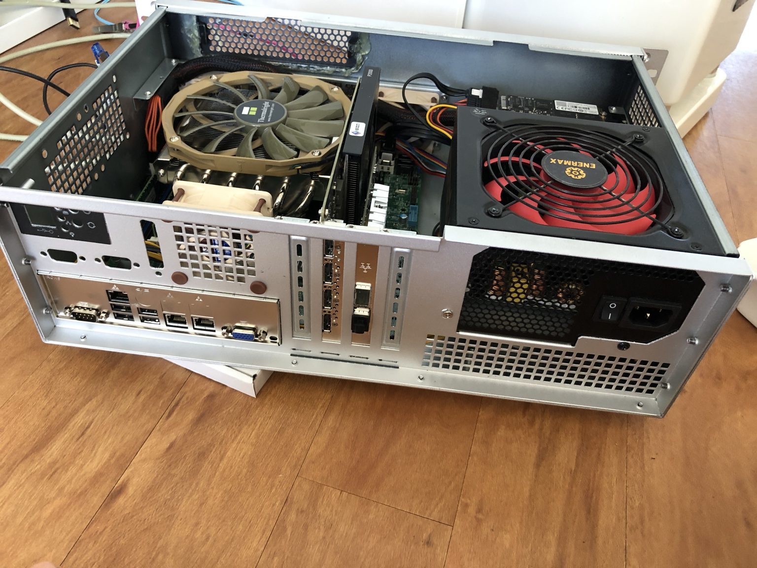 Custom painted Unifi Network & Server Rack in IKEA Besta shelf ...